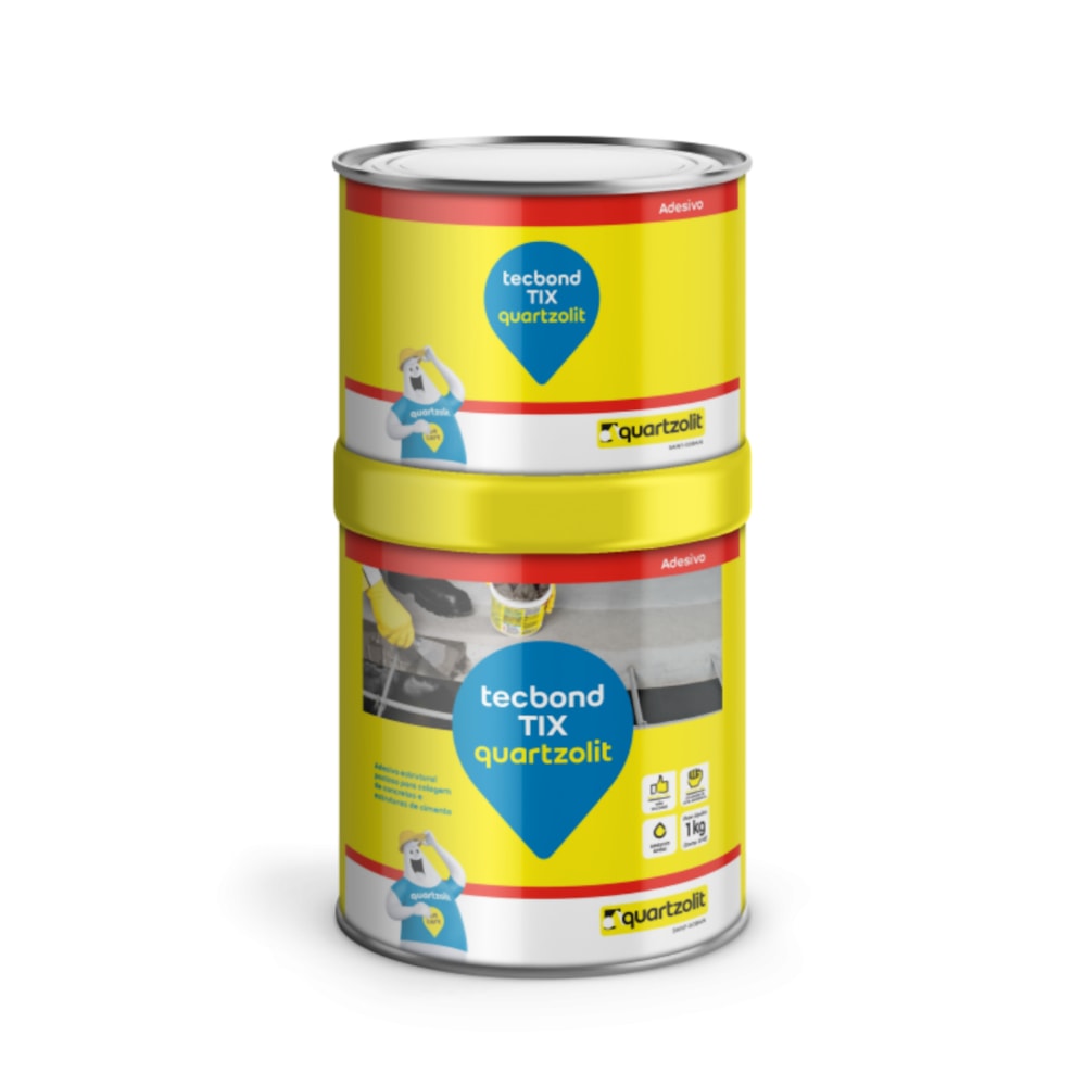 Adesivo Estrutural Epóxi Tecbond Tix Cinza Quartzolit 1kg - Loja Agrometal