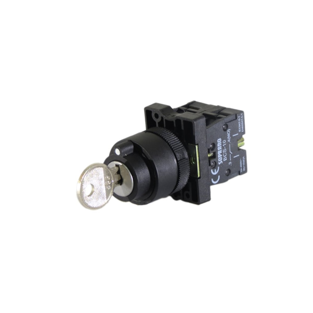 Botão Seletor C/Chave 2P FIXOS|NA- Soprano - Loja Agrometal