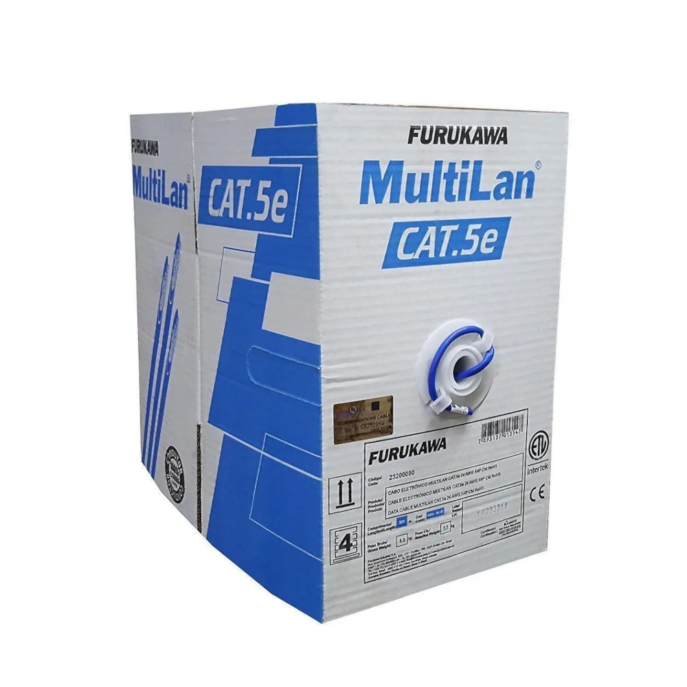 Cabo de Rede Cat5e Furukawa Multilan 24A/4P Awg 305m - Loja Agrometal