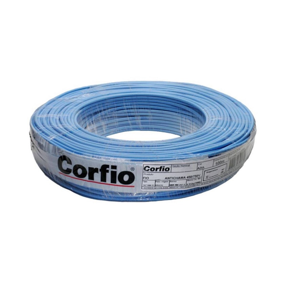 Cabo Flexível Azul 750v 1,5mm - Corfio - Referência: BB0106-AZ - Loja Agrometal