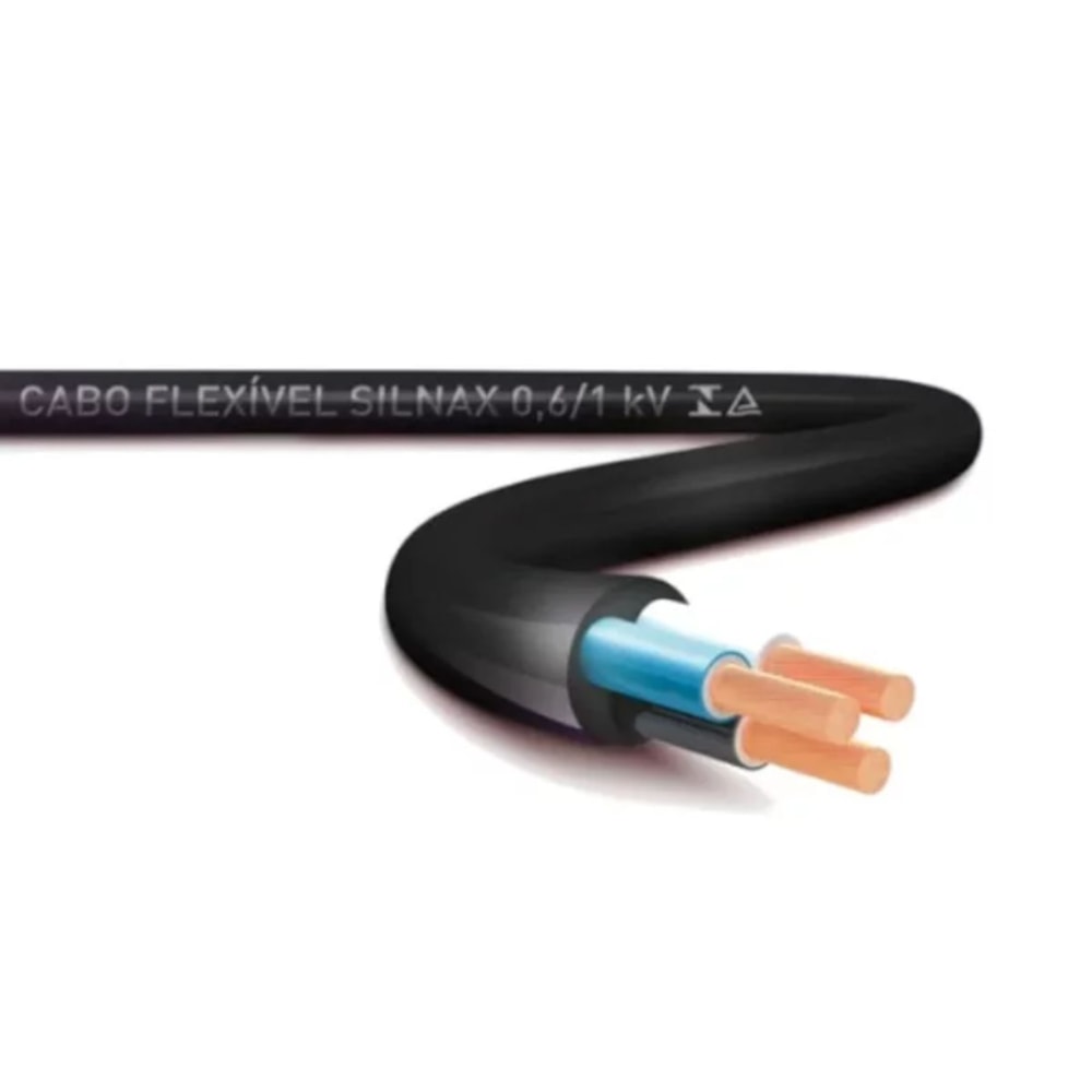 Cabo Flexível HEPR 90G 1KV Preto 3 x 2,5mm Sil Cabos - Loja Agrometal