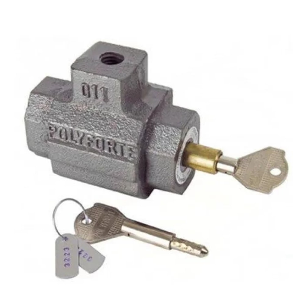 Cadeado Tetra Solo Para Porta de Aço 011T Poly Forte - Loja Agrometal