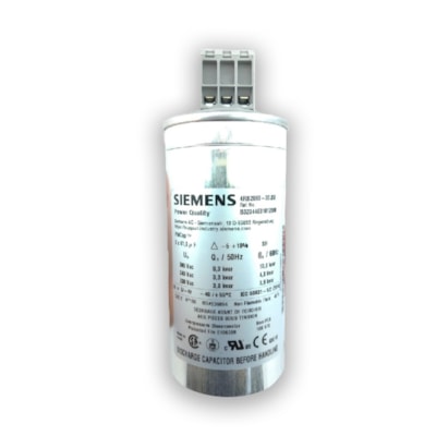 Capacitor trifasico 20KVAR 380V B32344-E3201 SIEMENS - Loja Agrometal