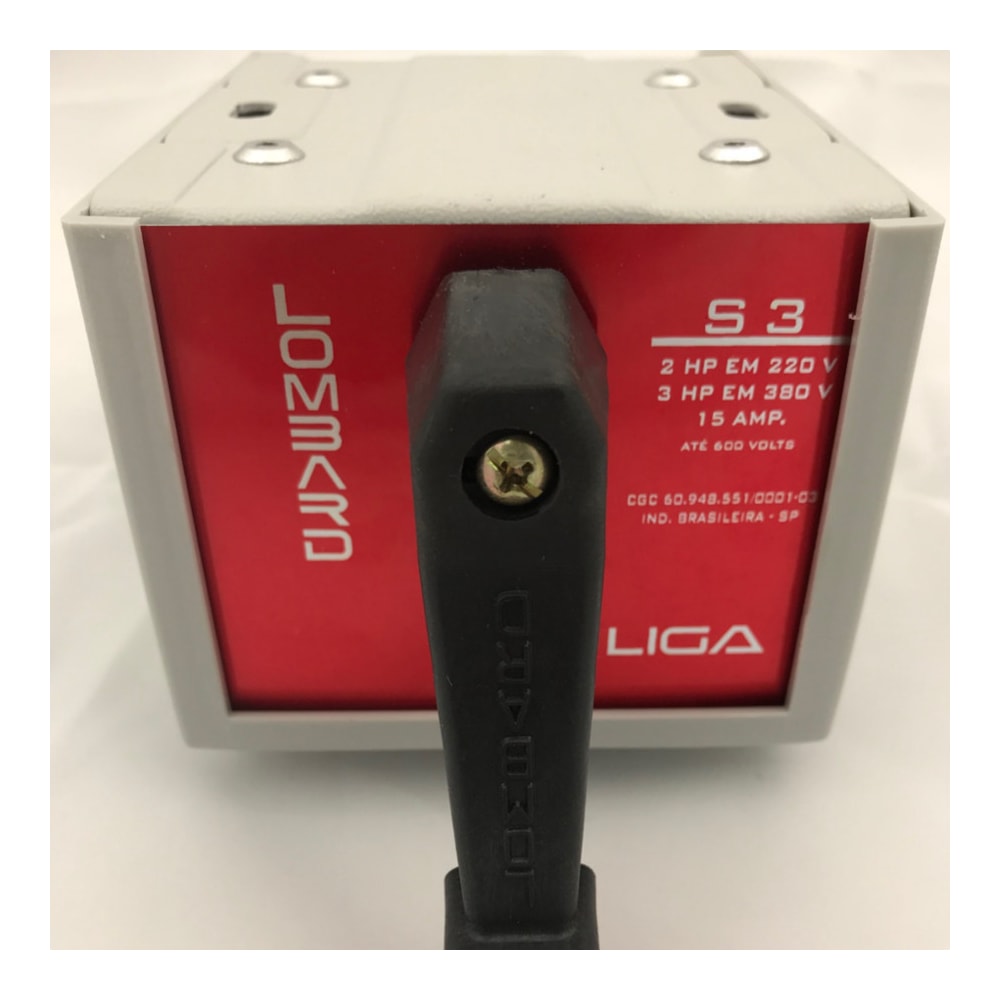 Chave Simples Trifásico 15a 2cv S-3 Lombard - Loja Agrometal