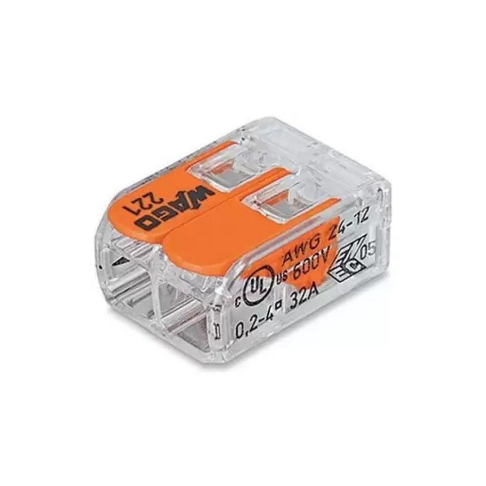 Conector Emenda 4,0MM 32A 2P FlowPack 6 Unidades Wago - Loja Agrometal