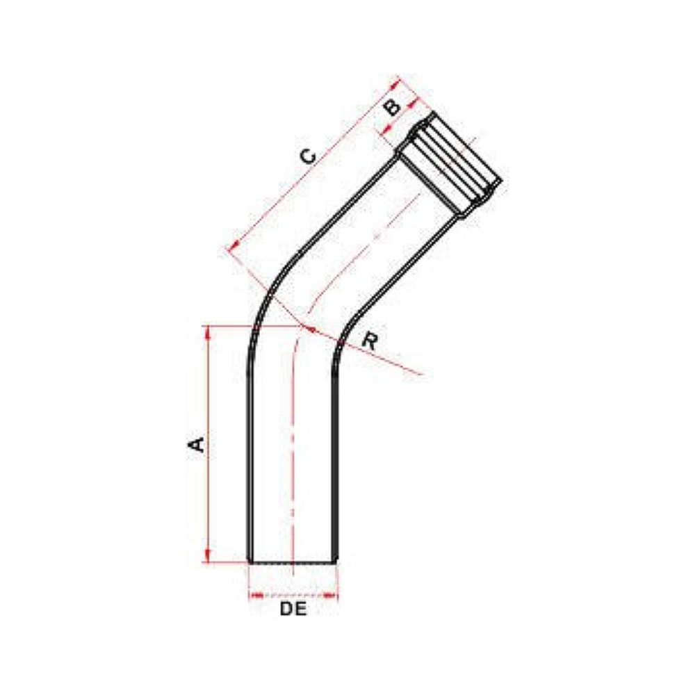 Curva de 45 Graus Coletor de Esgoto PB 200mm Tigre - Loja Agrometal