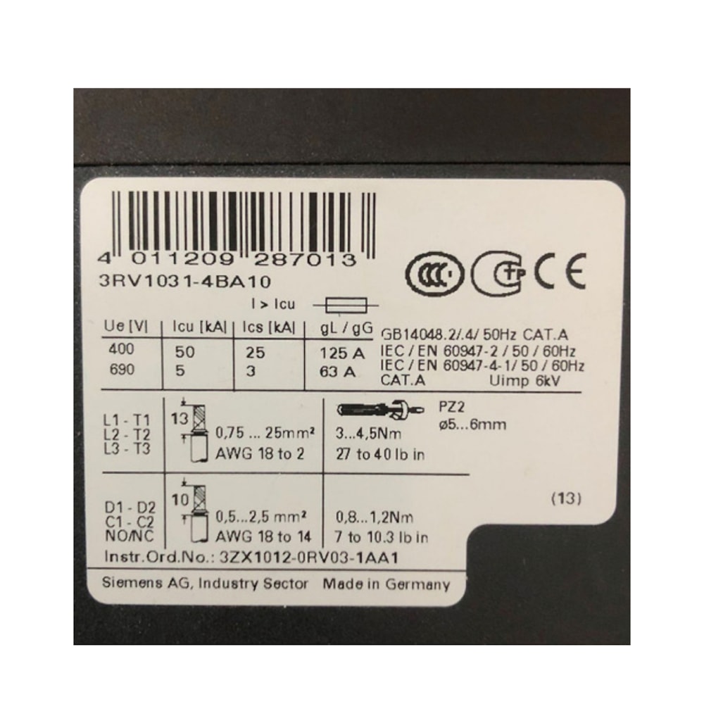 Disjuntor 3RV10 31-4BA10 14-20A Siemens - Loja Agrometal