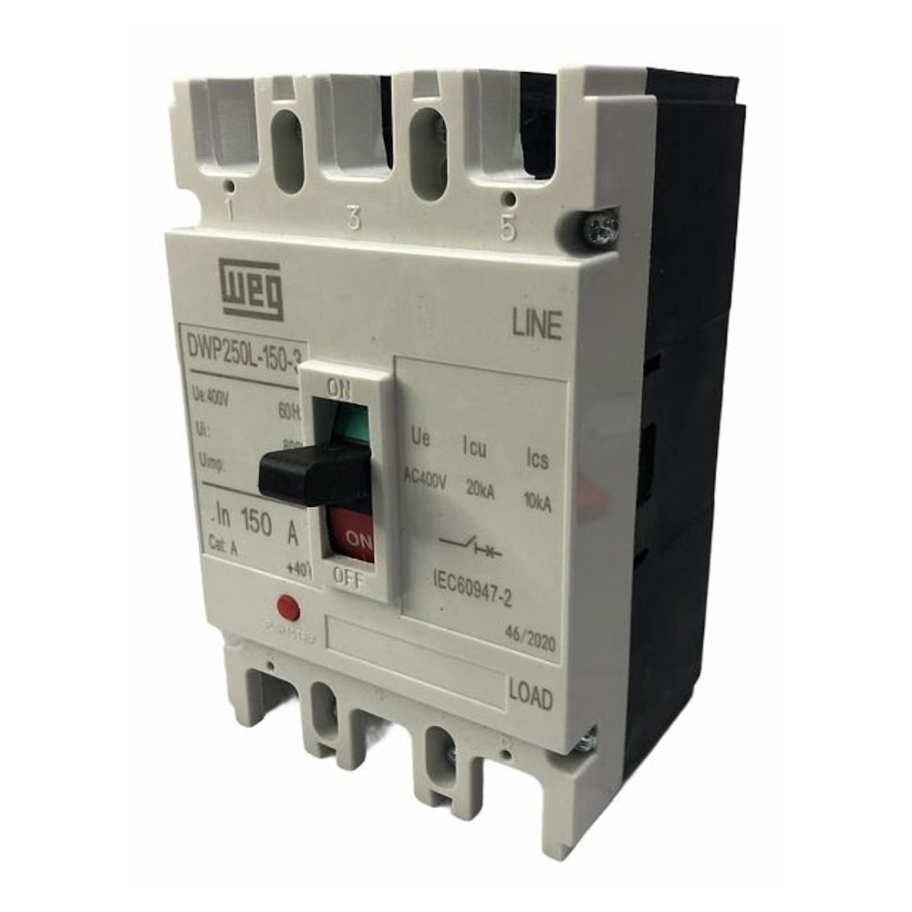 Disjuntor Caixa Moldada Tripolar Dwp250l-150-3 Weg 14256834 - Loja Agrometal