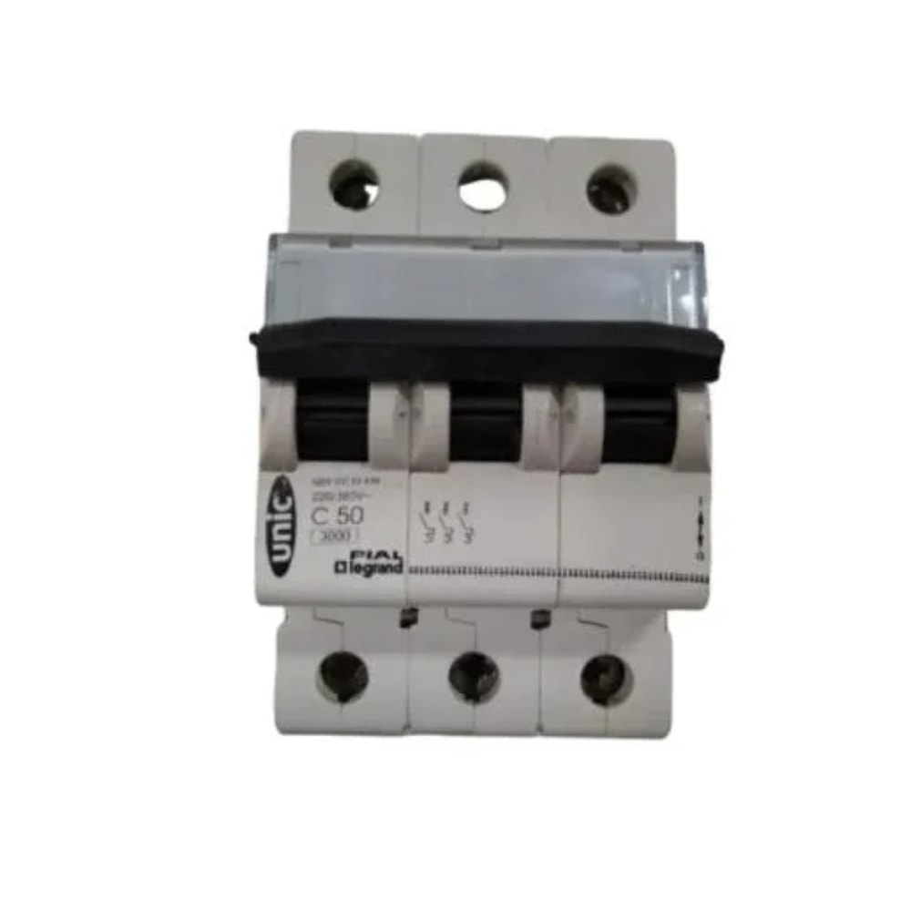 Disjuntor Unic Din Tripolar 50A Legrand 609952 - Loja Agrometal