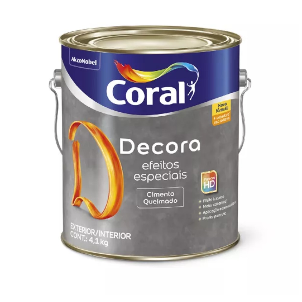 Efeito Cimento Queimado Decora 4,1Kg 5353938 Coral - Loja Agrometal