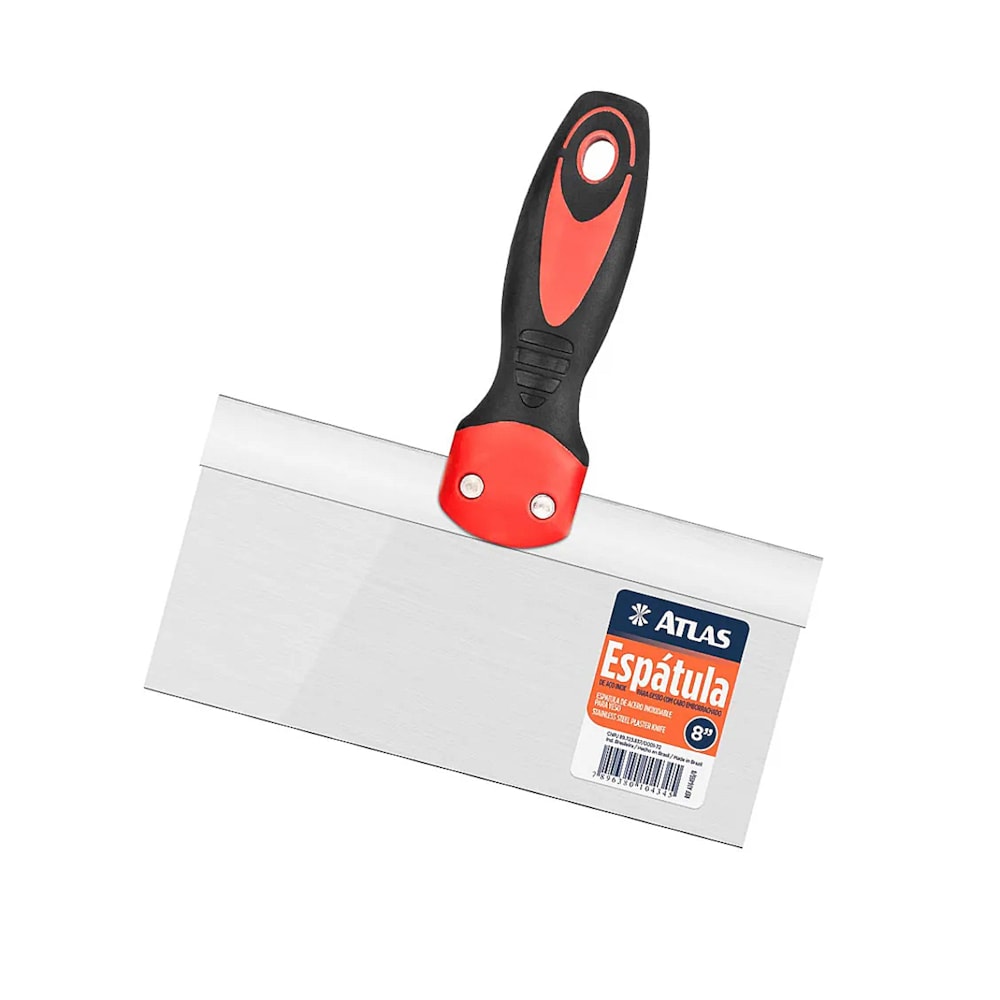 Espátula de Gesso Inox 8" AT6455/8 Atlas Drywall - Loja Agrometal