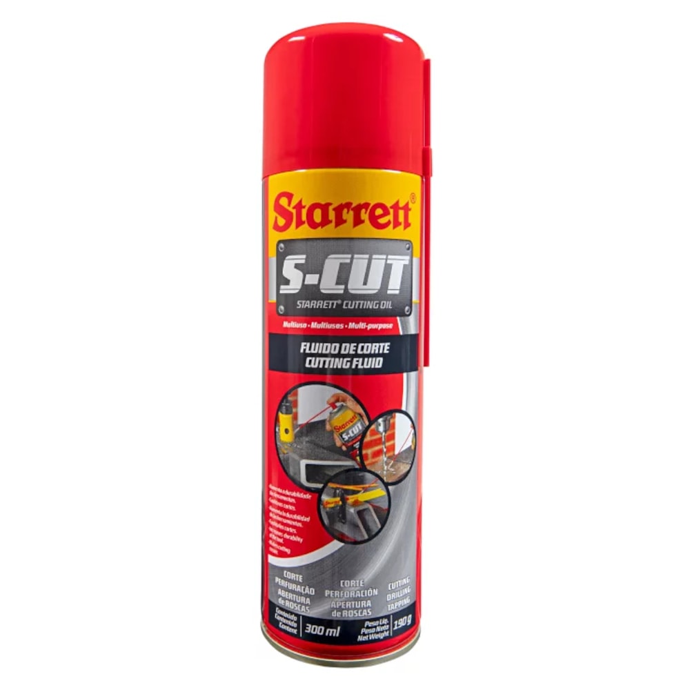 Fluido de Corte em Spray 300ml S-CUT Starrett - Loja Agrometal