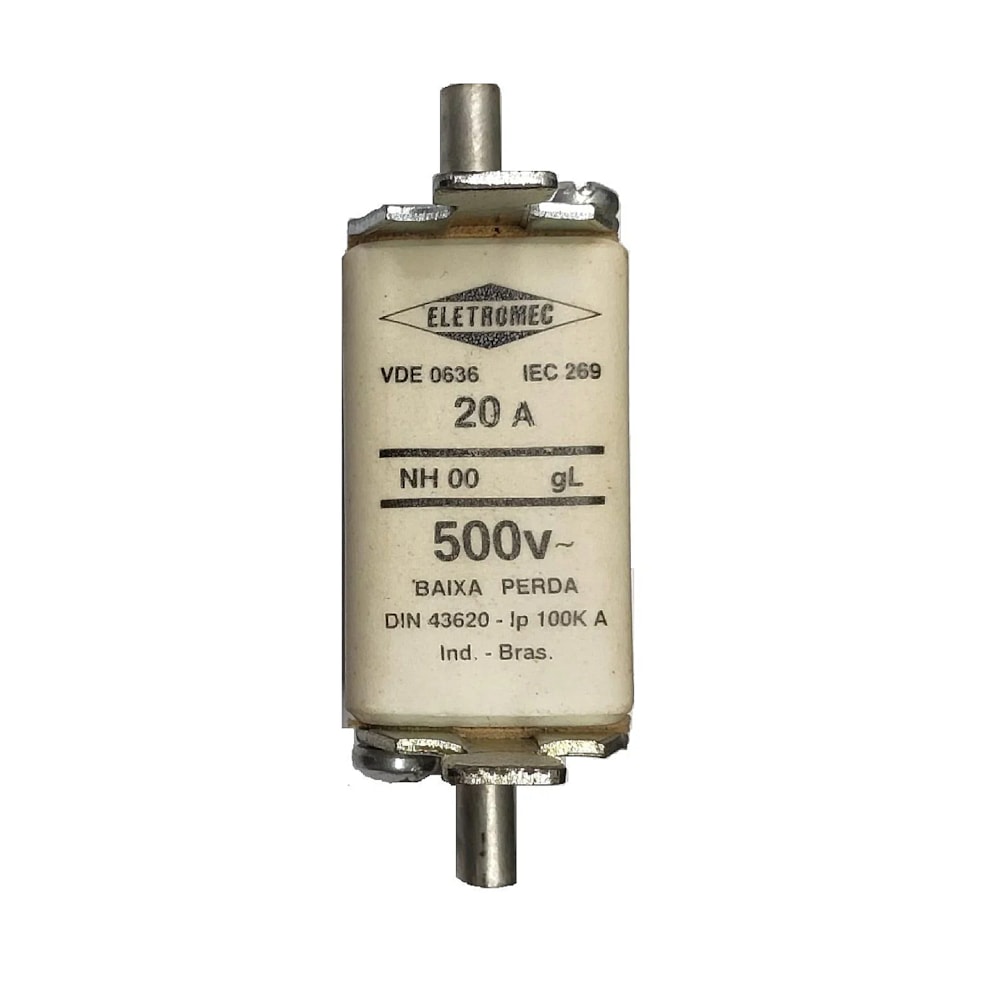 Fusível Eletromec Nh-000 Gl 20A 500V 100Ka Bussmann - Loja Agrometal