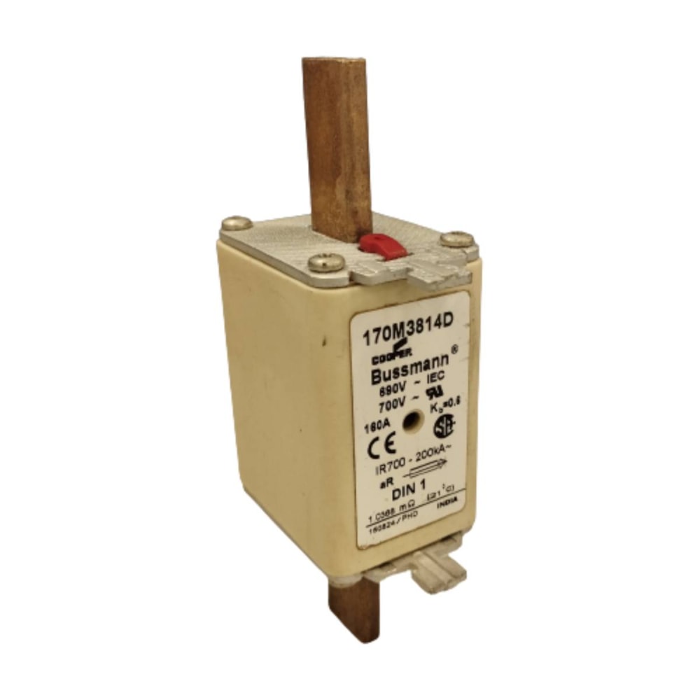Fusível NH01 160A Bussmann 170M3814 - Loja Agrometal