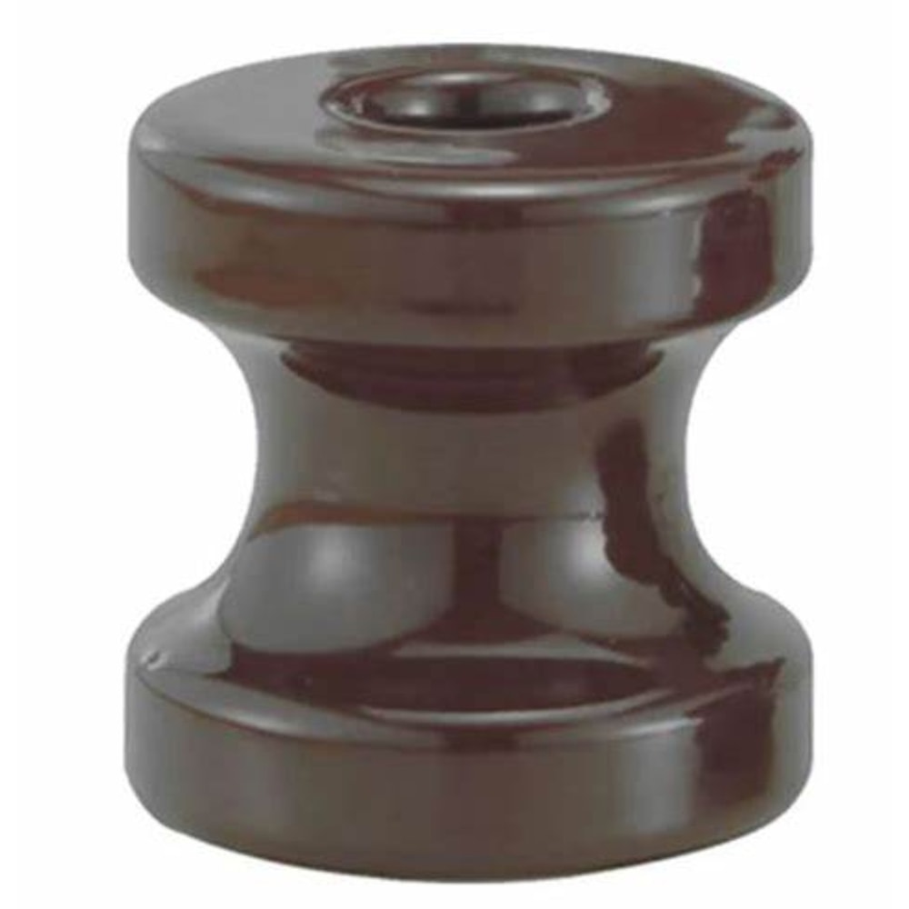 Isolador Tipo Roldana de Porcelana 72 x 72 mm Germer - Loja Agrometal