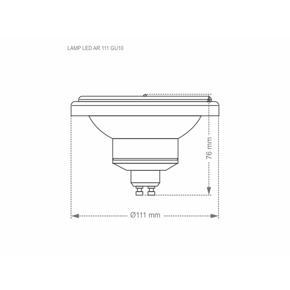 Lâmpada Led AR111 GU10 12W Taschibra - Loja Agrometal