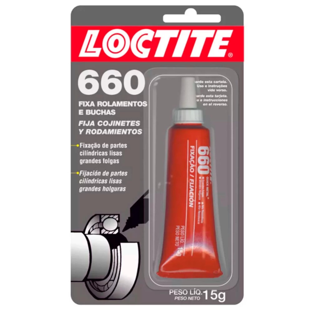 Loctite 660 15gr Fixa Rolamento - Loja Agrometal