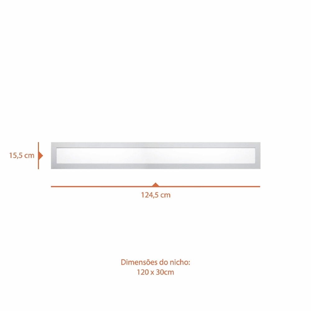 Luminária Painel Led de Embutir Branco 45W 6500K Llum - Loja Agrometal