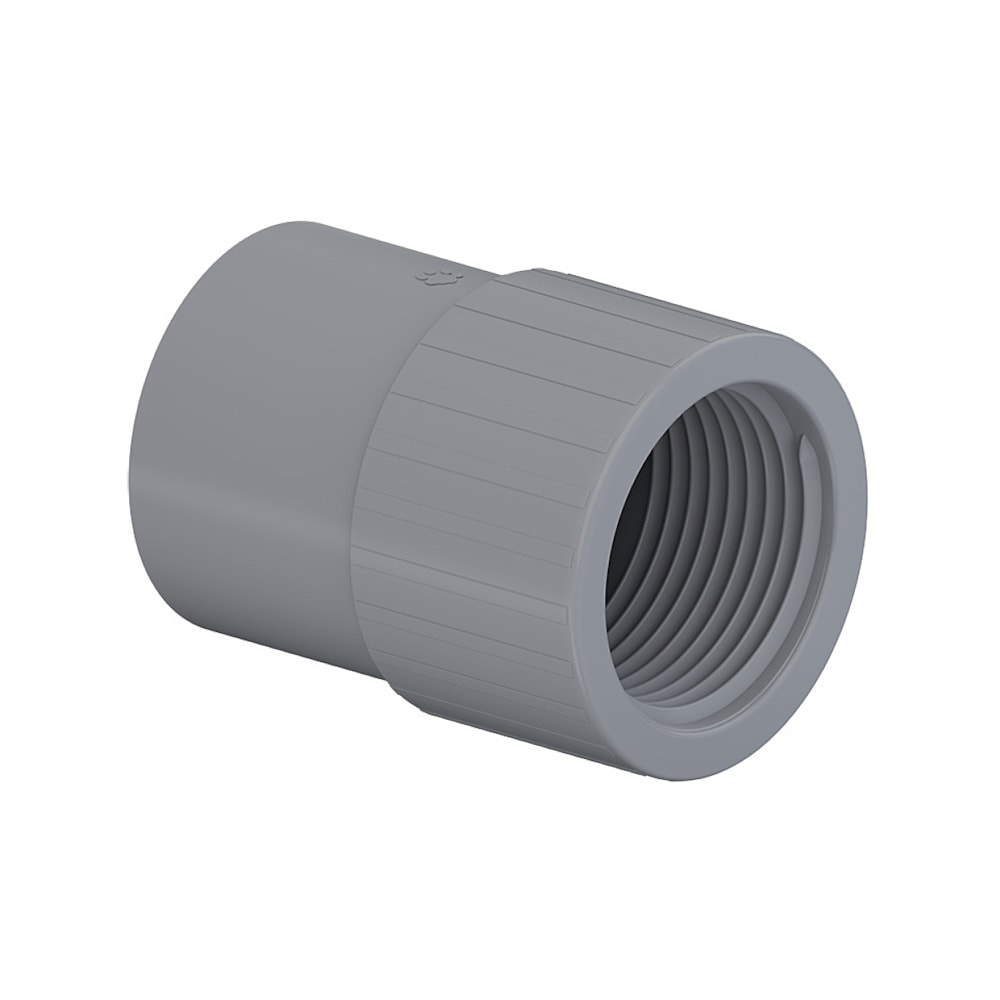 Luva CPVC Industrial Sch80 1.1/2” Polegadas L/R NPT Tigre - Loja Agrometal