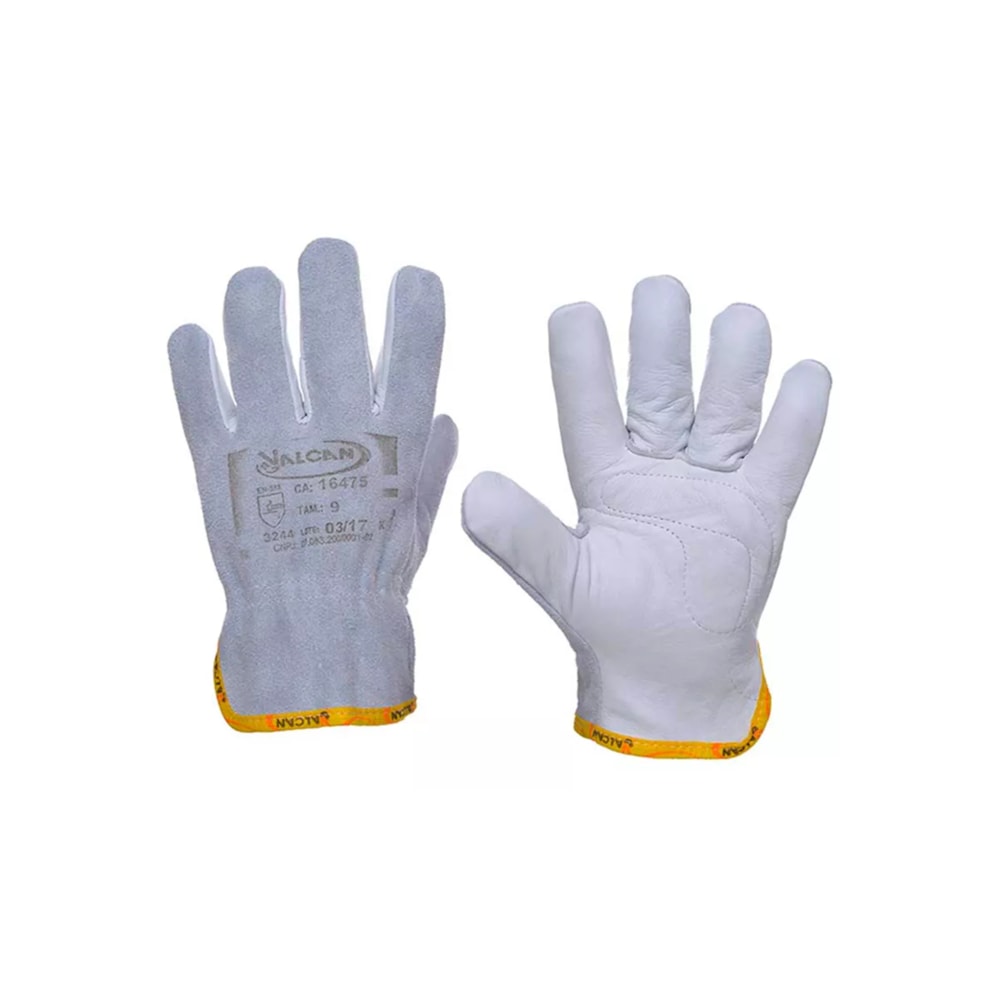 Luva Raspa Punho 07cm Petroleira - Valcan - Loja Agrometal