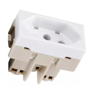 Módulo Tomada 2P+T 20A Sleek MarGirius 16048 - Loja Agrometal