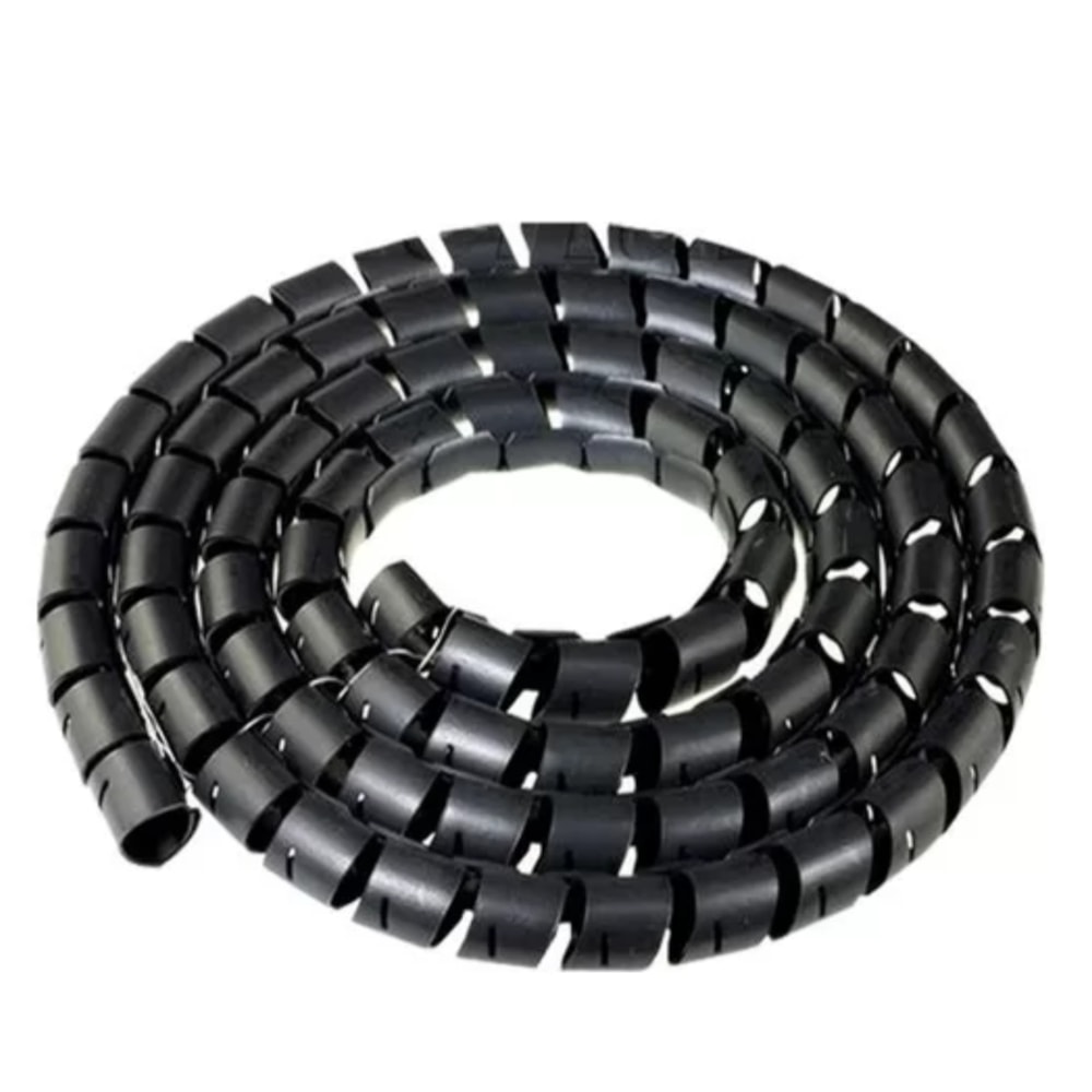 Organizador De Fios Cabo Espiral Preto (A) 1/4'' RL 50MTS - Loja Agrometal