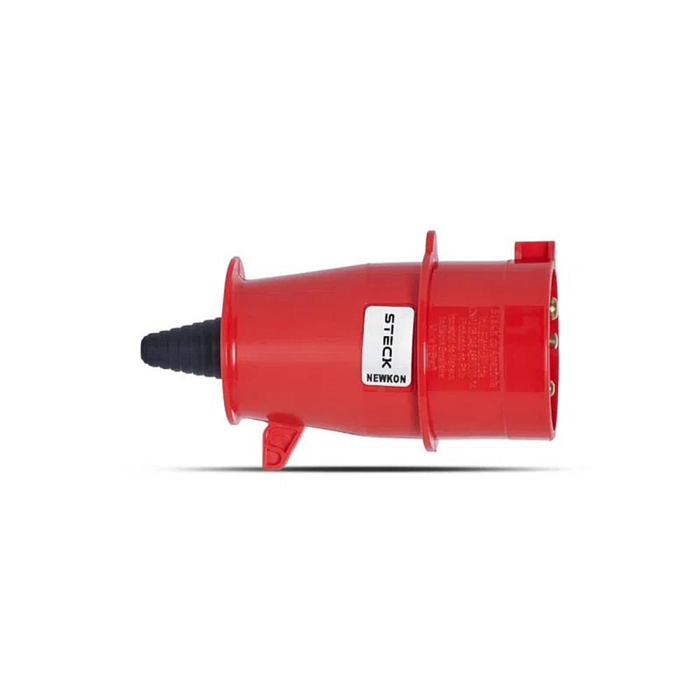 Plug Industrial 16A 3P+N+T Vermelho 380V Steck N5076 - Loja Agrometal