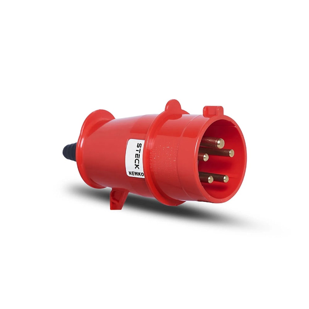 Plug Industrial 16A 3P+N+T Vermelho 380V Steck N5076 - Loja Agrometal