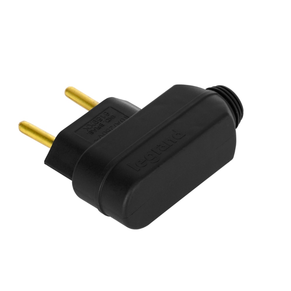 Plug Macho PB 10A 2P Saída Lateral Pial Legrand 615910 - Loja Agrometal
