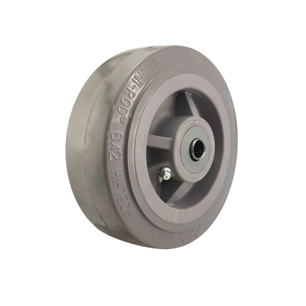 Roda Industrial Borracha 6 250kg - Rodcar R 62 BPL - Loja Agrometal