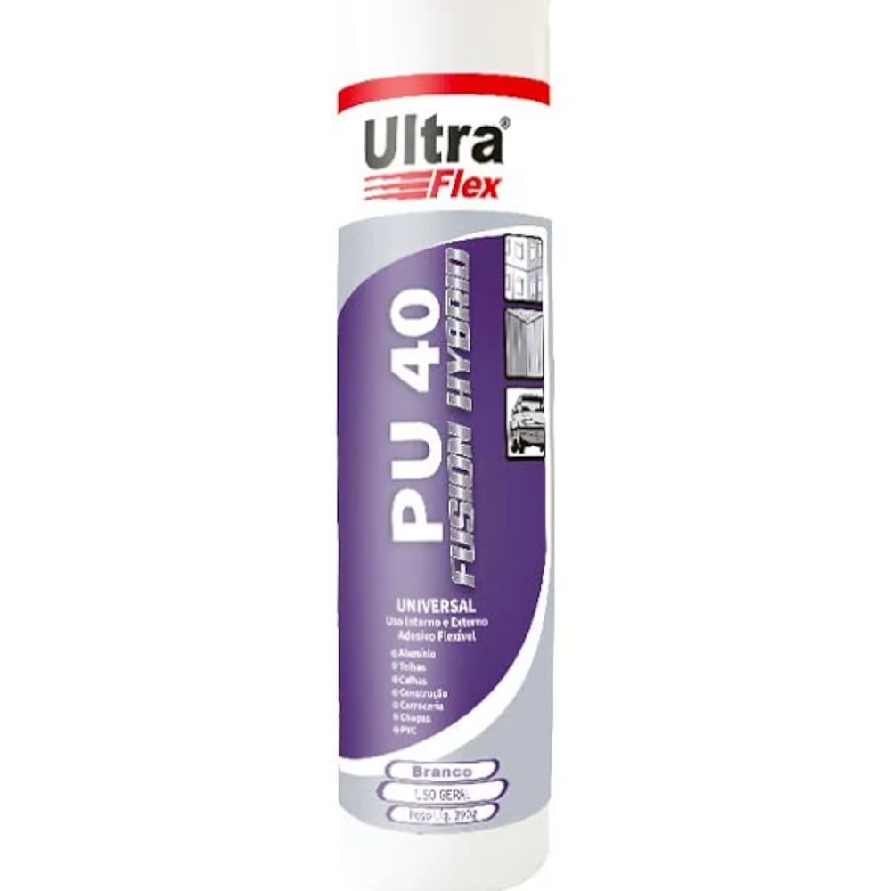 Selante PU 40 Branco 830Gr Sache Fusion Hybrid Ultraflex - Loja Agrometal