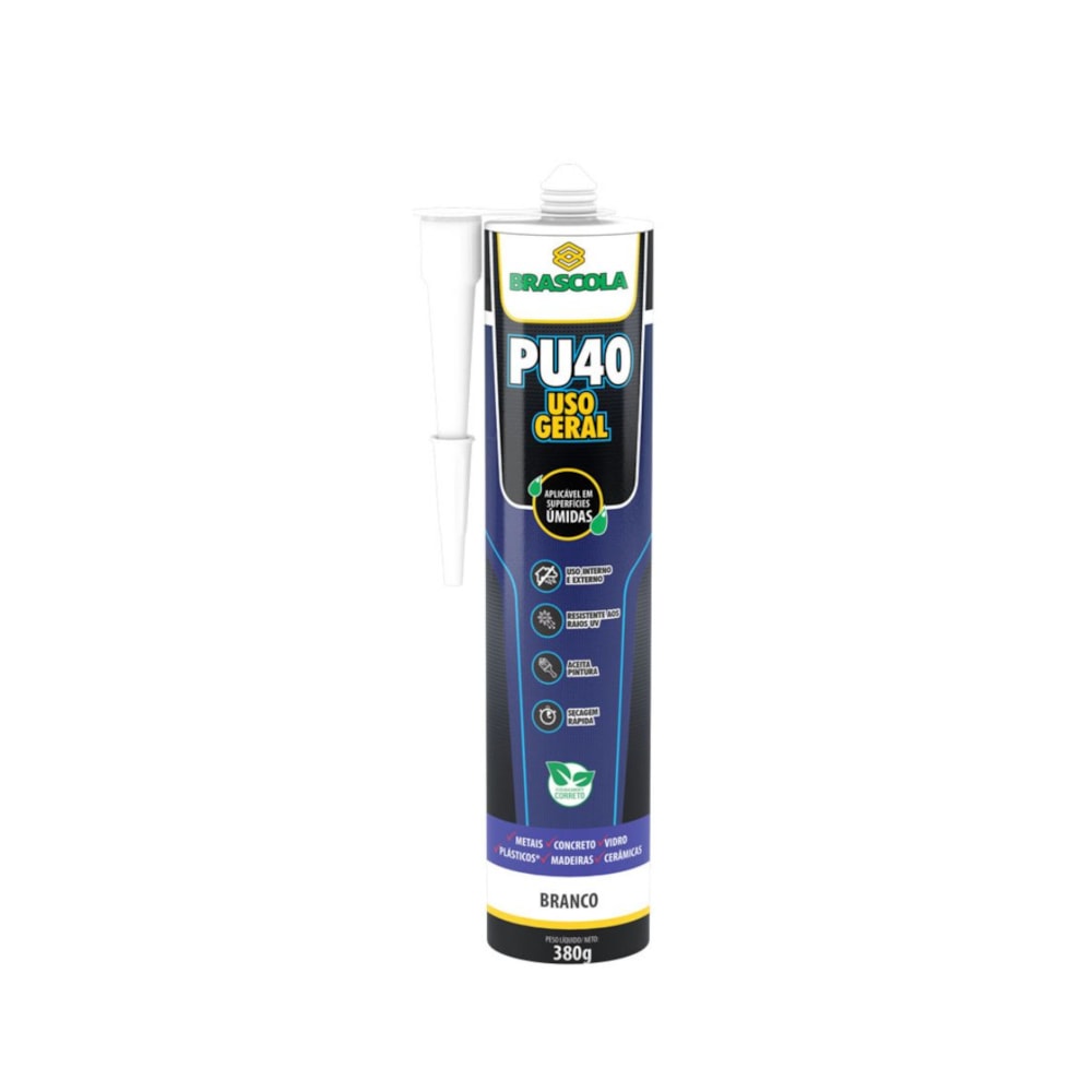 Selante pu40 uso geral branco 380g Brascola - Loja Agrometal