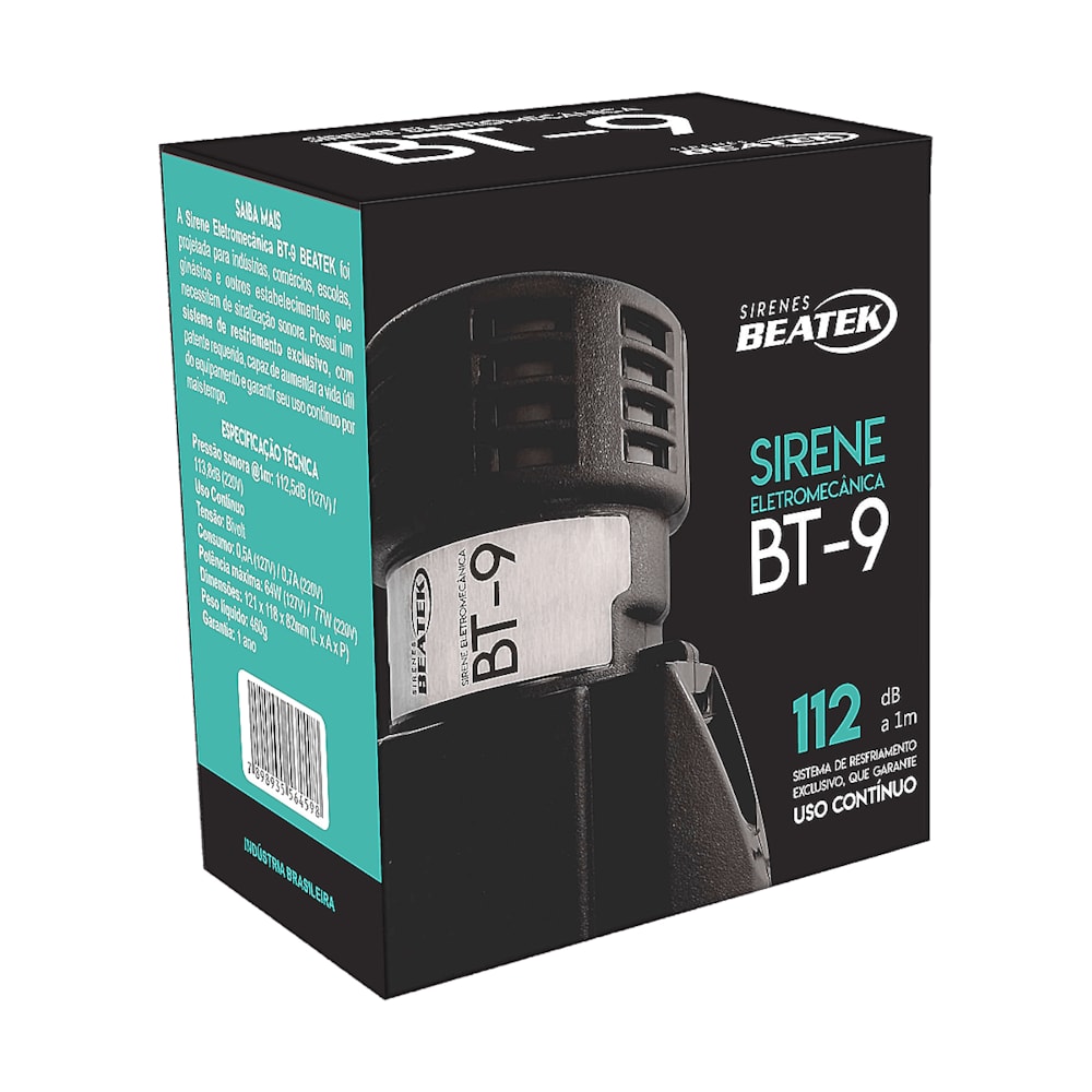 Sirene Beatek Eletromecânica BT-9 1MT Bivolt - Loja Agrometal