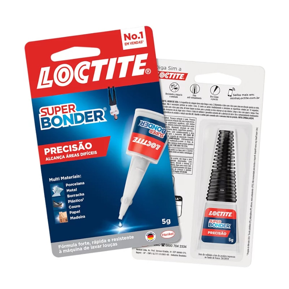 Super Bond Instantâneo de Precisão Original Loctite 5g - Loja Agrometal