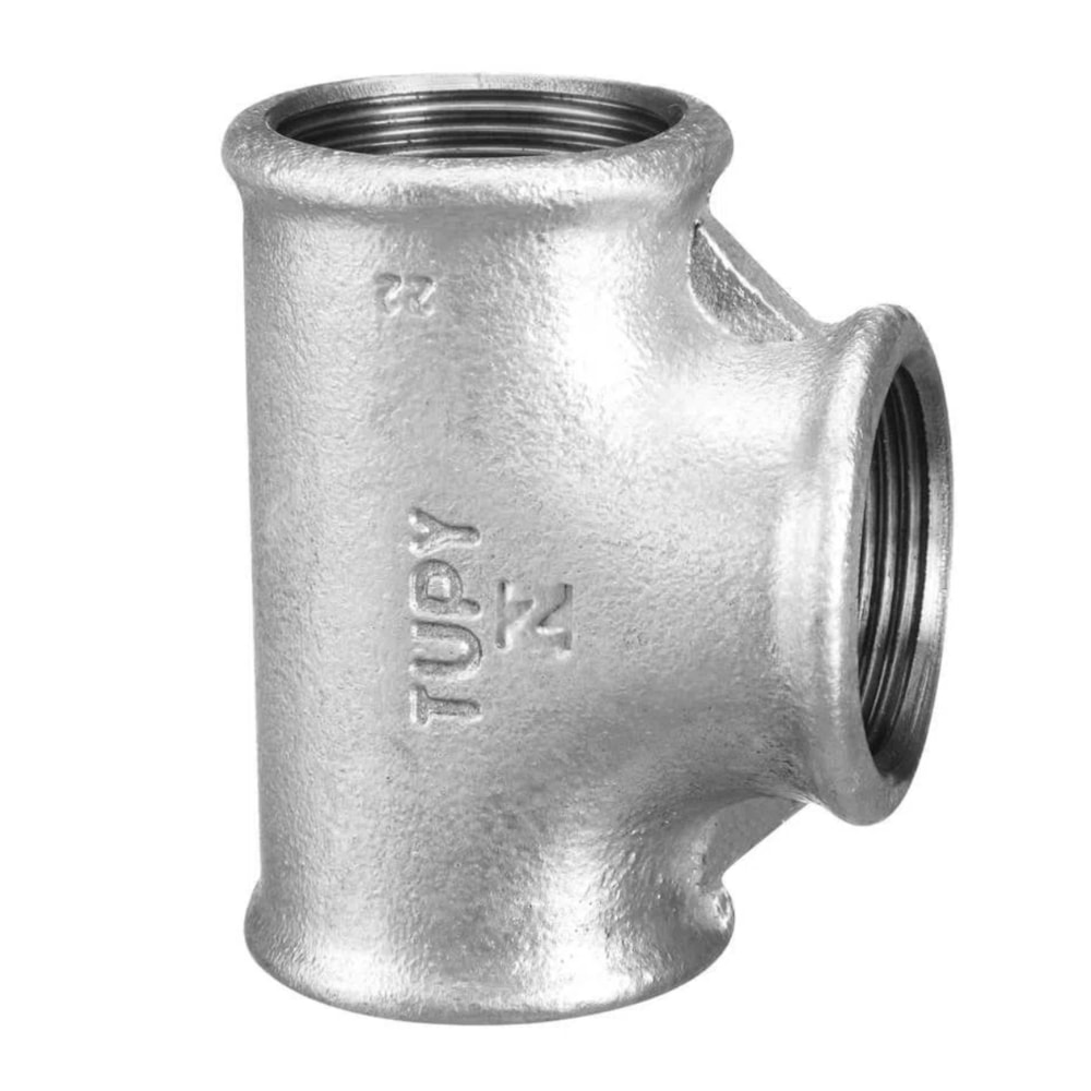 Te Galvanizado 2" Polegadas - Tupy 124461033 - Loja Agrometal