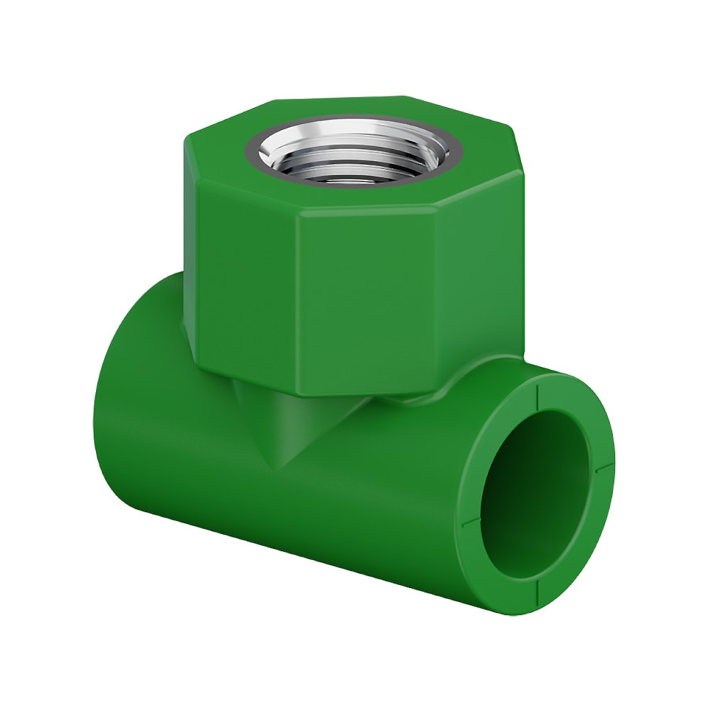 Tê Rosca Central Fêmea PPR Industrial 25x1/2-Tigre 22324527 - Loja Agrometal