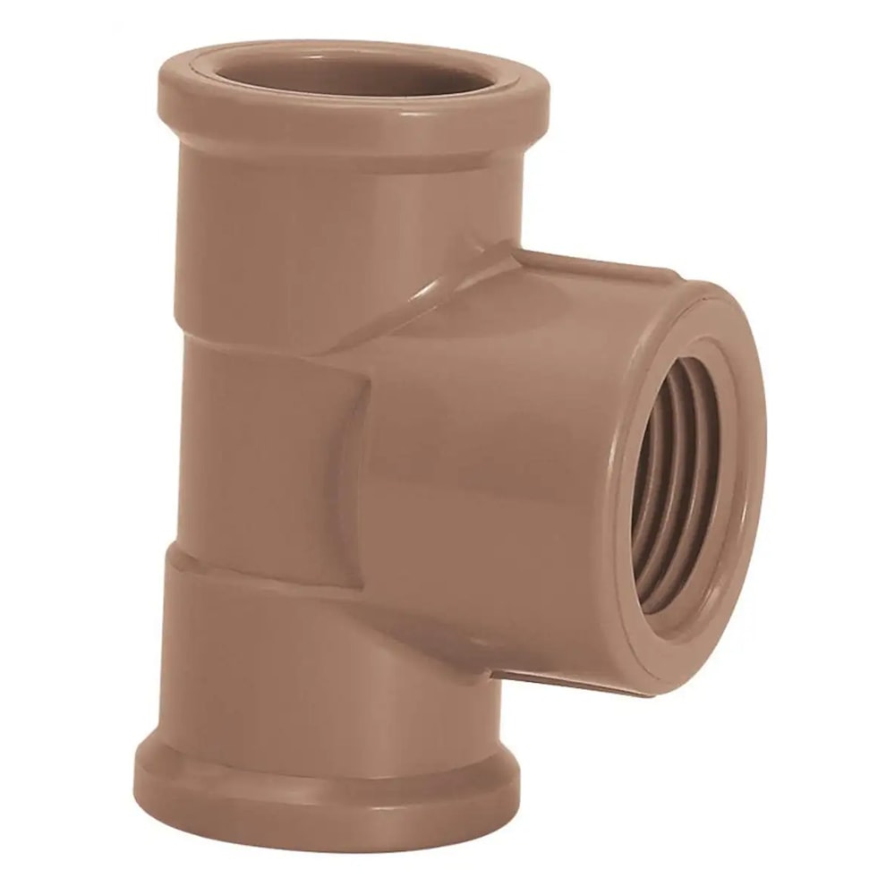 Tê Soldável e com Rosca 25mm x 3/4" - Amanco - Loja Agrometal