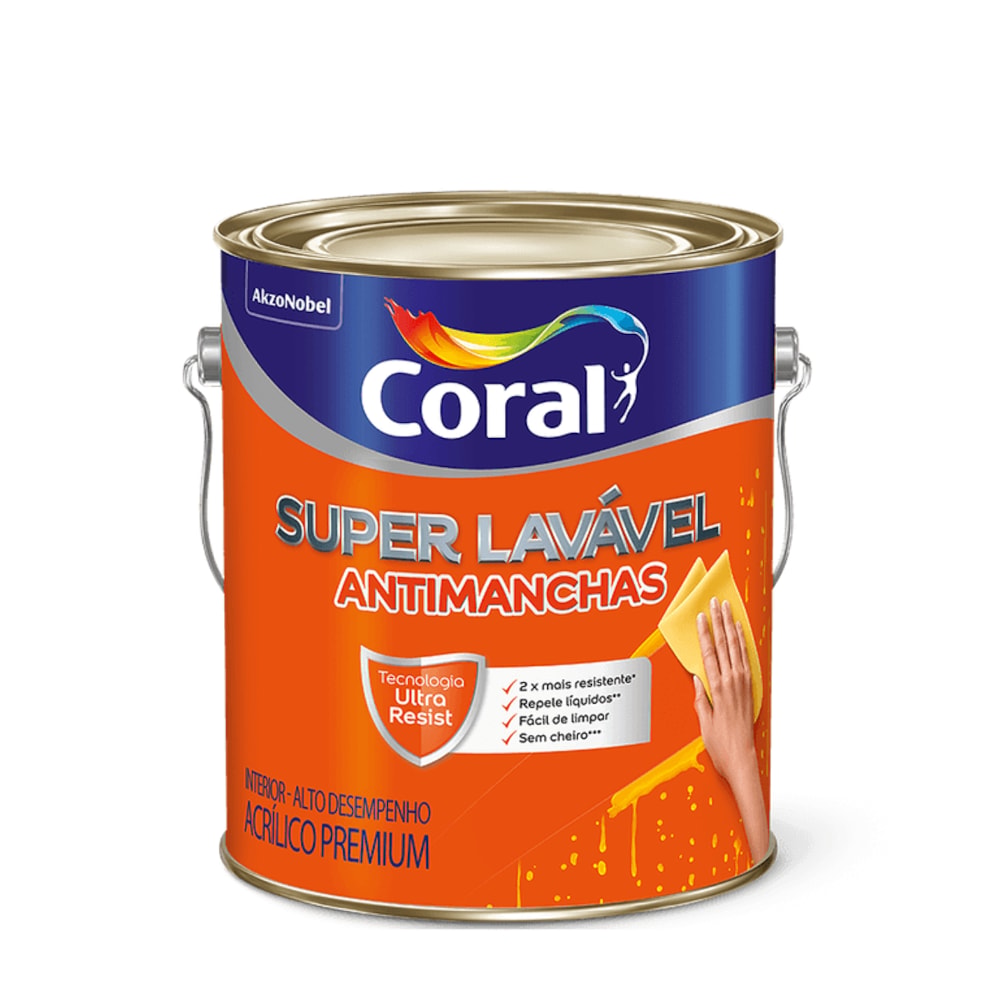 Tinta Super Lavável Loc Base T 3,2 Litros Coral - Loja Agrometal