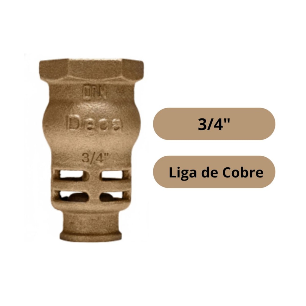 Válvula de Retenção para Poço 3/4 pol 552 – Mipel / Deca - Loja Agrometal